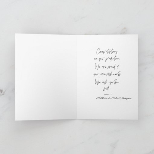 Grad Graduate Class Congratulations Personalize Card | Zazzle