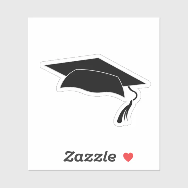 Grad Graduate Graduation Cap Class of 2022 Sticker | Zazzle