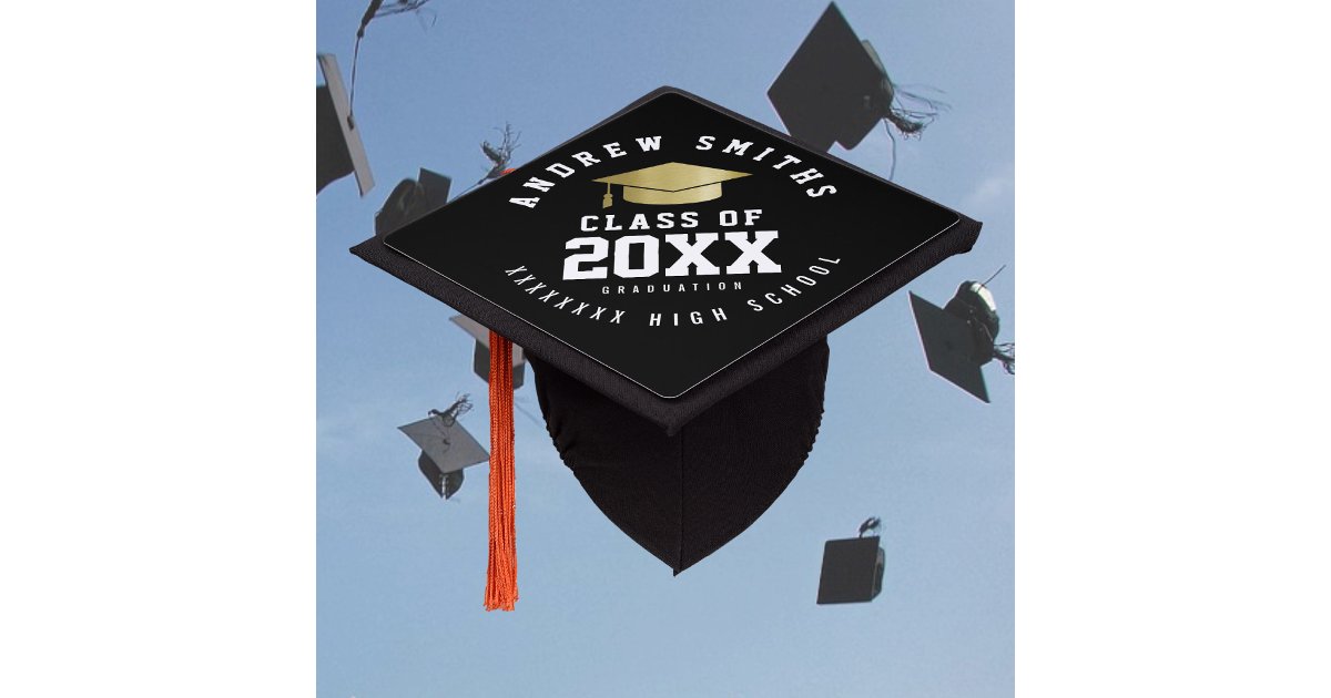 Grad . graduate . graduation class year graduation cap topper | Zazzle