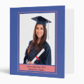 Grad Graduate Graduation Photo Album Personalize 3 Ring Binder | Zazzle