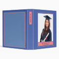 Grad Graduate Graduation Photo Album Personalize 3 Ring Binder | Zazzle