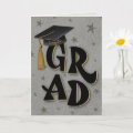 GRAD Inspirivity Modern Fun Graduation Card | Zazzle
