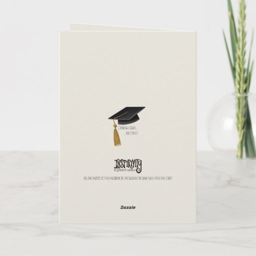 GRAD Inspirivity Modern Fun Graduation Card | Zazzle