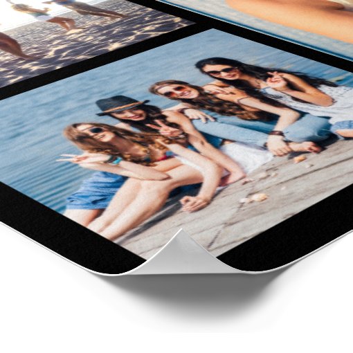 Grad Multiple Photo Collage Memories Poster | Zazzle