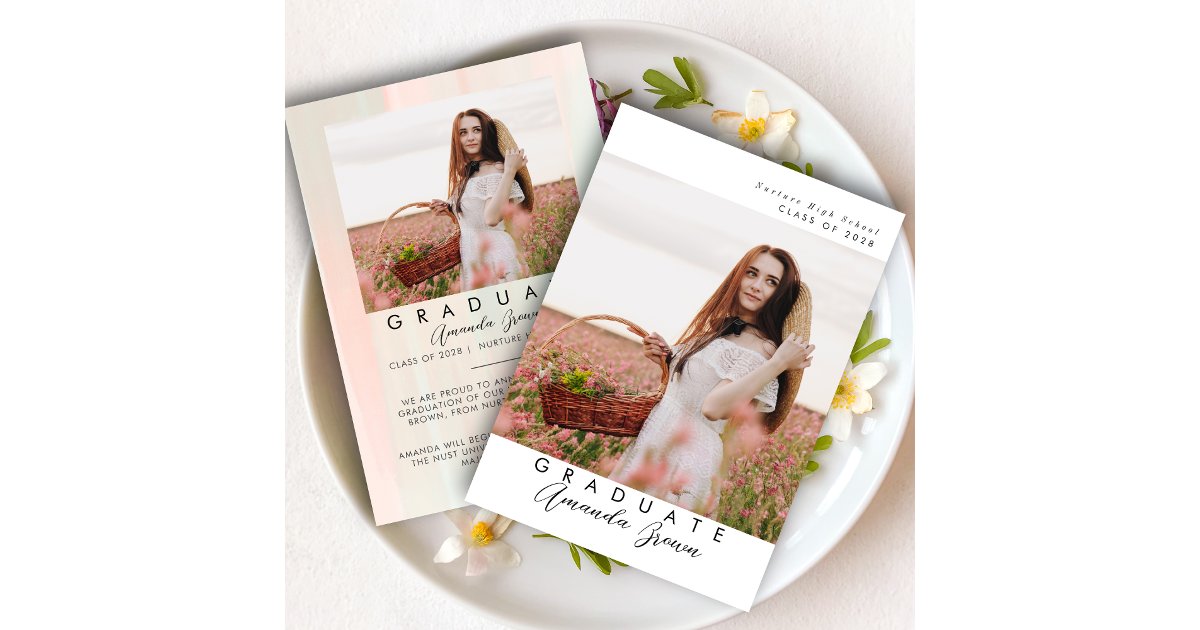 Grad party 2025 Elegant Trendy Invitation | Zazzle