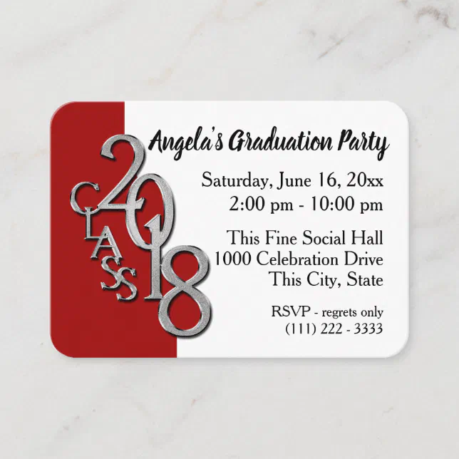 Grad Party Photo Insert Card | Zazzle