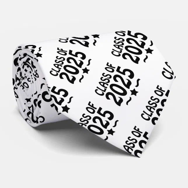 Grad Star Class of 2025 Graduation Neck Tie | Zazzle