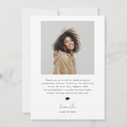 GRAD White Arch Graduation Announcement | Zazzle