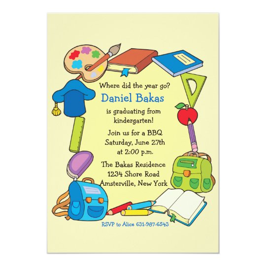 Grade School Graduation Invitation | Zazzle.com