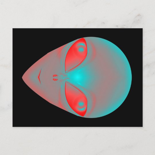 GRADIENT ALIEN POSTCARD | Zazzle.com