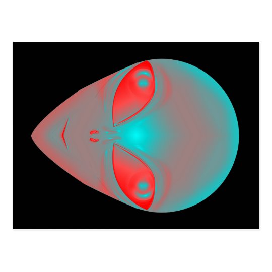 GRADIENT ALIEN POSTCARD | Zazzle.com