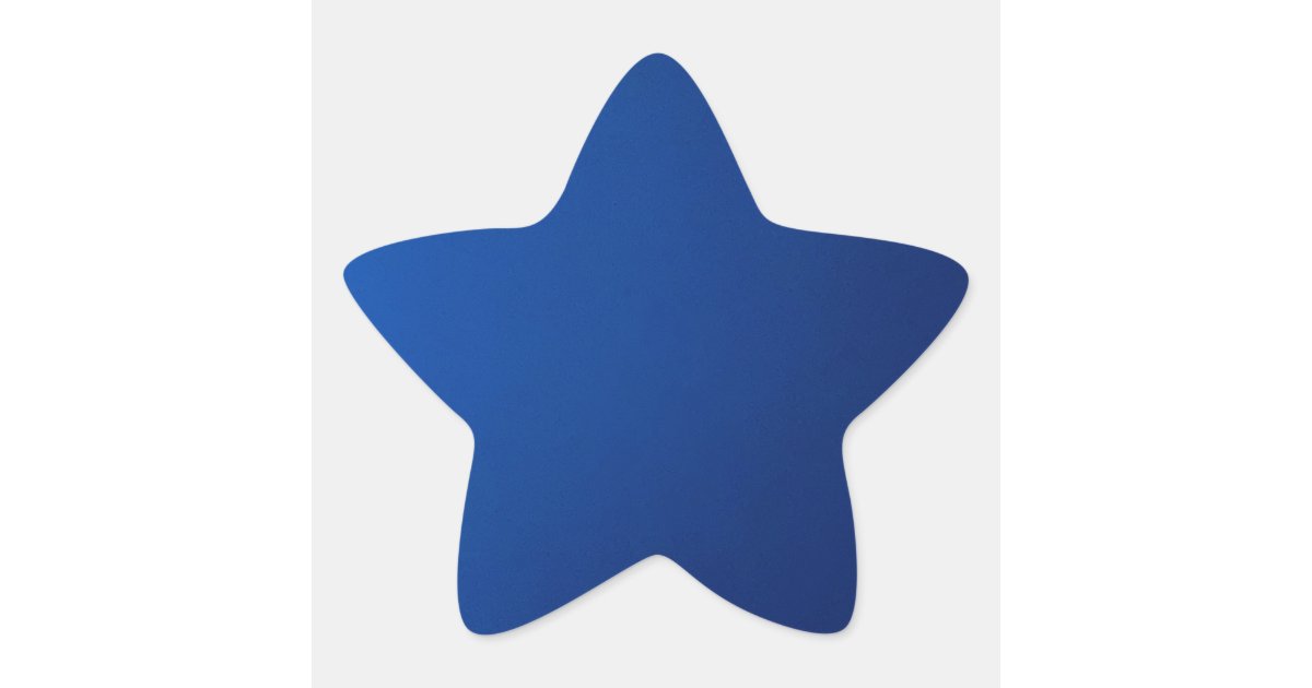 Gradient Blue Star Stickers | Zazzle