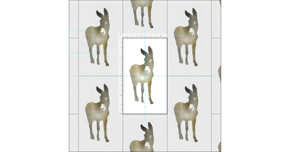 Gradient Donkey Fabric | Zazzle