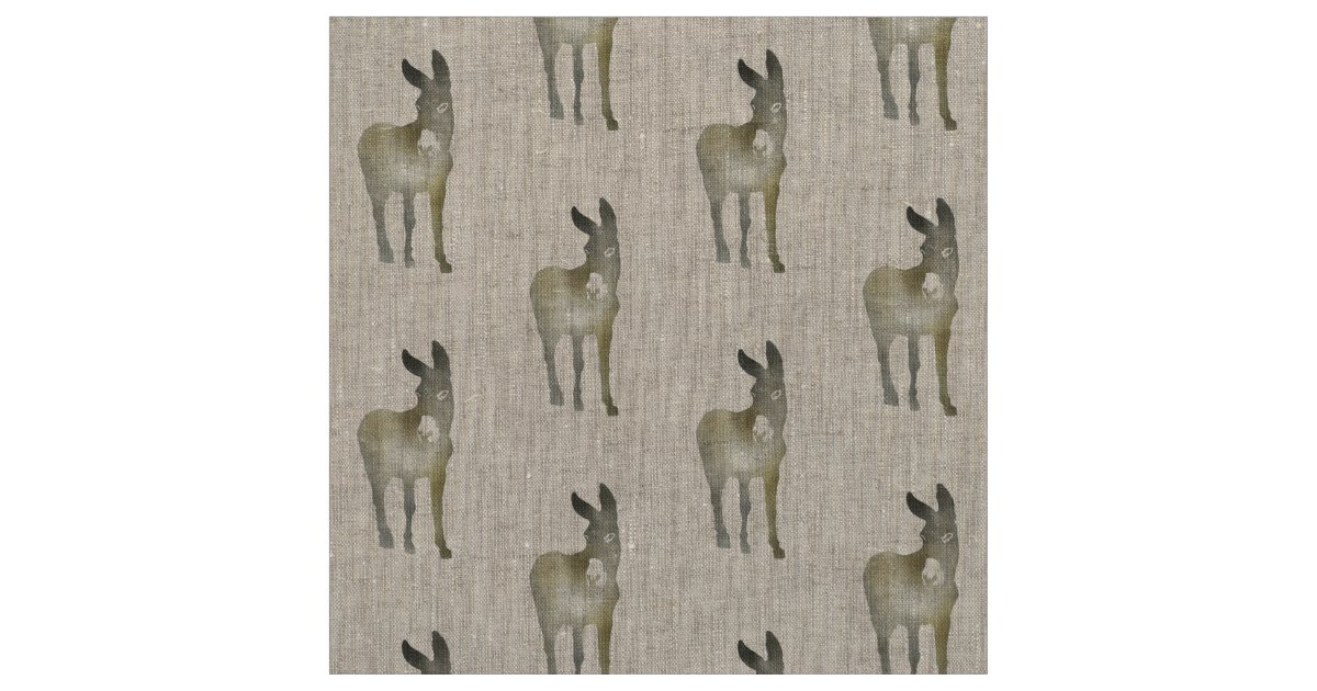 Gradient Donkey Fabric | Zazzle