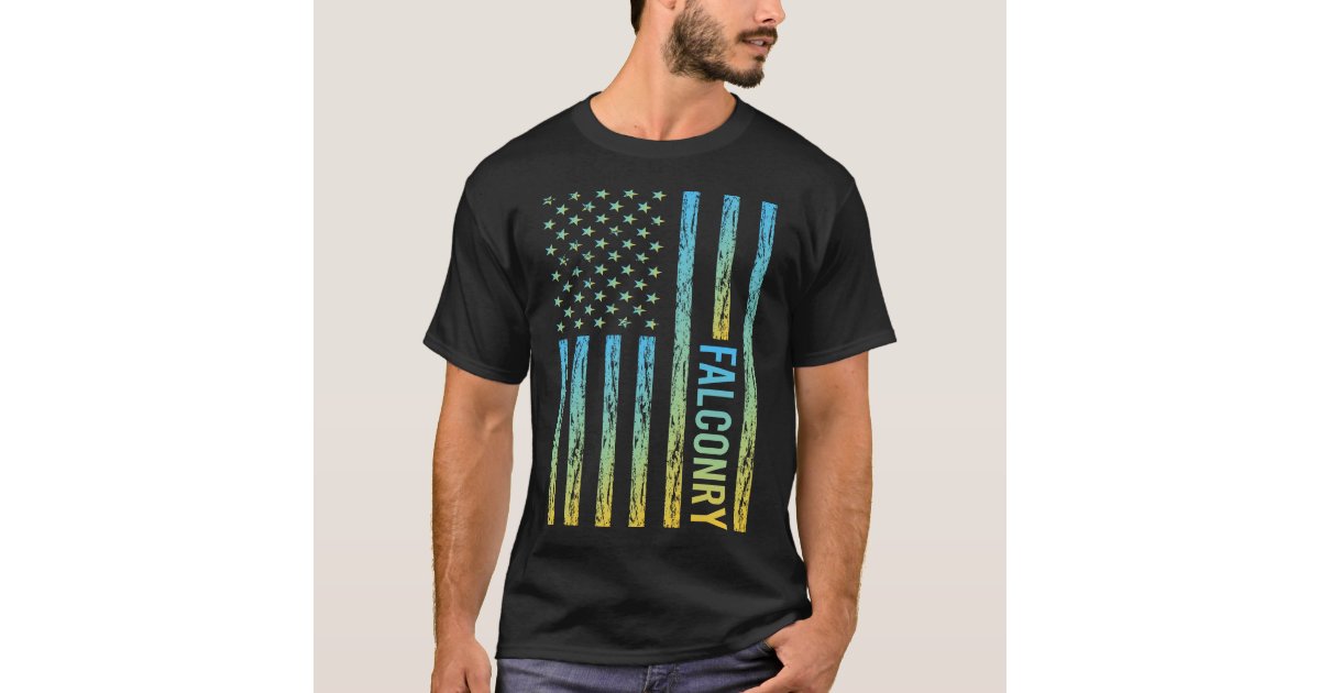 Gradient Flag 02 Falconry Falconer T-Shirt | Zazzle