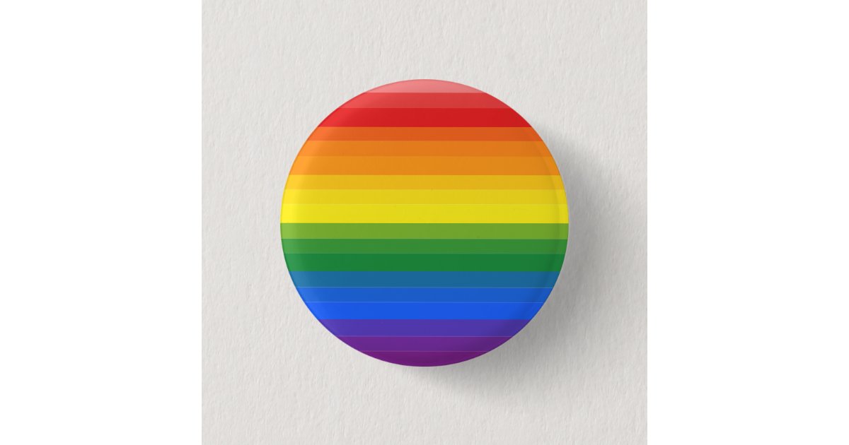 Gradient Gay Pride Flag Button | Zazzle