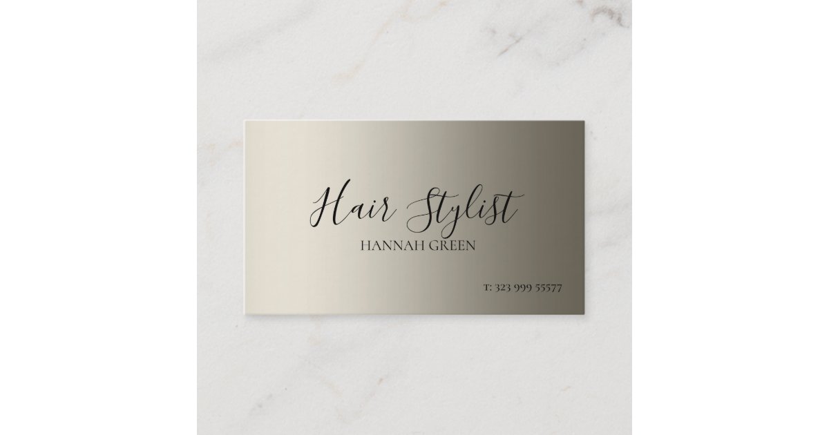 Gradient Gray Background Business Card | Zazzle