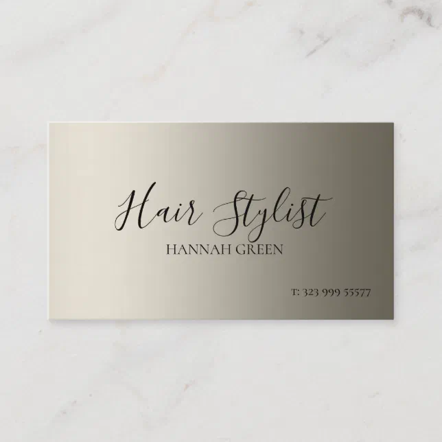 Gradient Gray Background Business Card | Zazzle