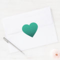 Gradient green gray polka dots print abstract femi heart sticker | Zazzle