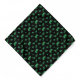 Gradient Green Irish Shamrock Pattern on Black Bandana | Zazzle