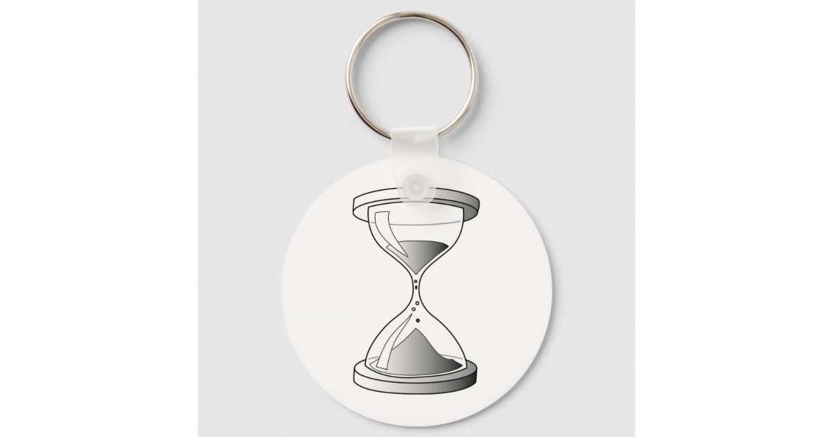 Gradient Hourglass Keychain | Zazzle