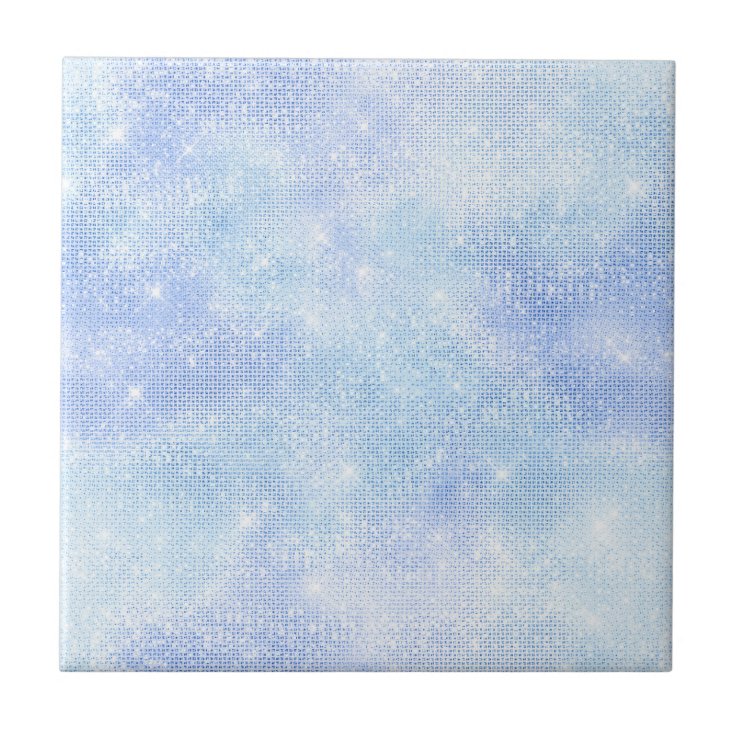 Gradient light blue iridescent ceramic tile | Zazzle