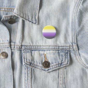 Gradient Nonbinary Pride Flag Button | Zazzle