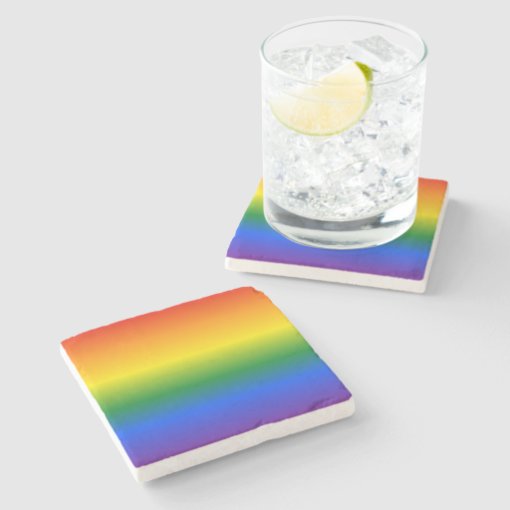 Gradient Pride Pattern: LGBTQIA+ Stone Coaster | Zazzle
