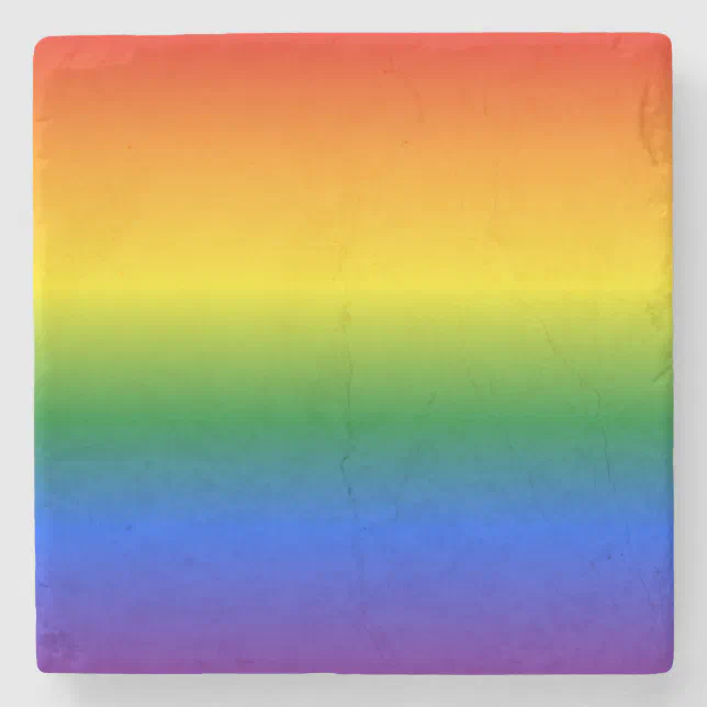 Gradient Pride Pattern: LGBTQIA+ Stone Coaster | Zazzle