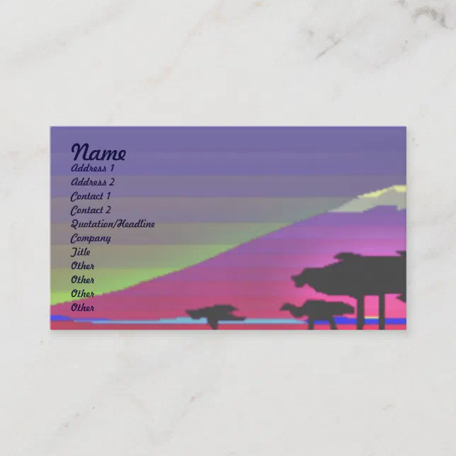 Gradient Profile Card | Zazzle