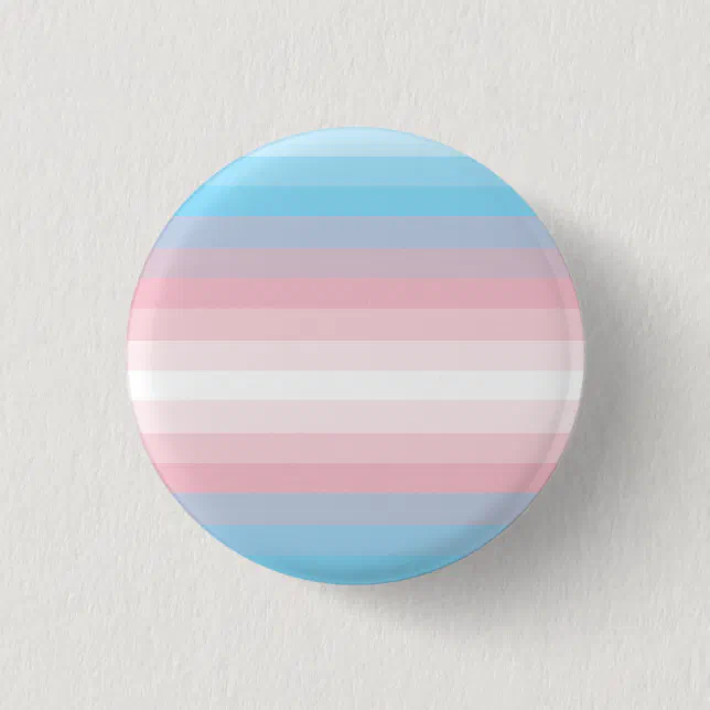 Gradient Trans Pride Flag Button | Zazzle
