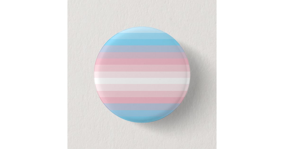 Gradient Trans Pride Flag Button | Zazzle