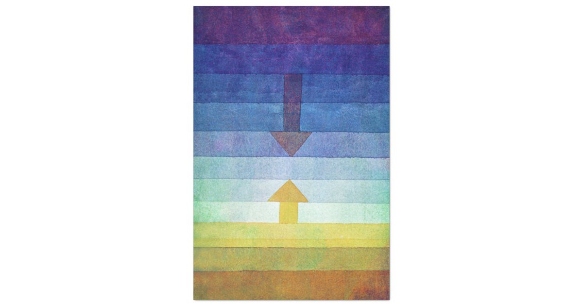 Gradient with Arrow, Paul Klee Tissue Paper | Zazzle