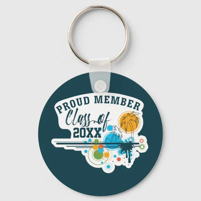 Grads Class of Custom Year Graduation Keychain | Zazzle