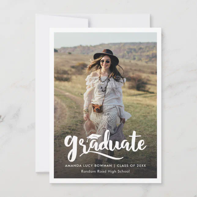 Graduate 2026 Photos Graduation Announcement | Zazzle
