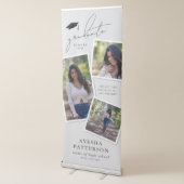 Graduate 3 Picture Graduation Party Retractable Banner | Zazzle