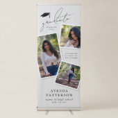Graduate 3 Picture Graduation Party Retractable Banner | Zazzle
