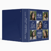 Graduate 5 Photo Collage Graduation Scrapbook 3 Ring Binder | Zazzle