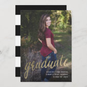 Graduate Brush Script Announcement | Zazzle