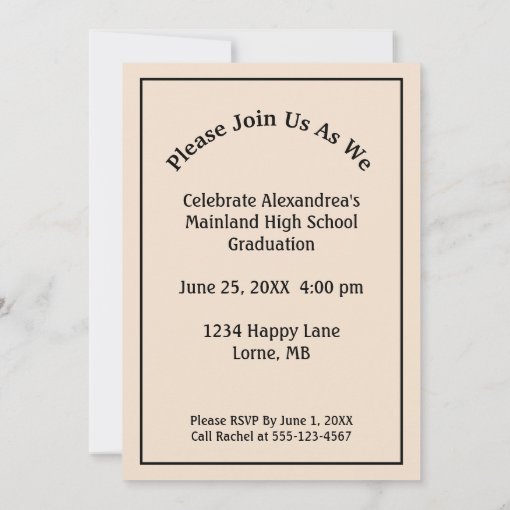 Graduate Class Graduation Party Photo Personalize Invitation | Zazzle