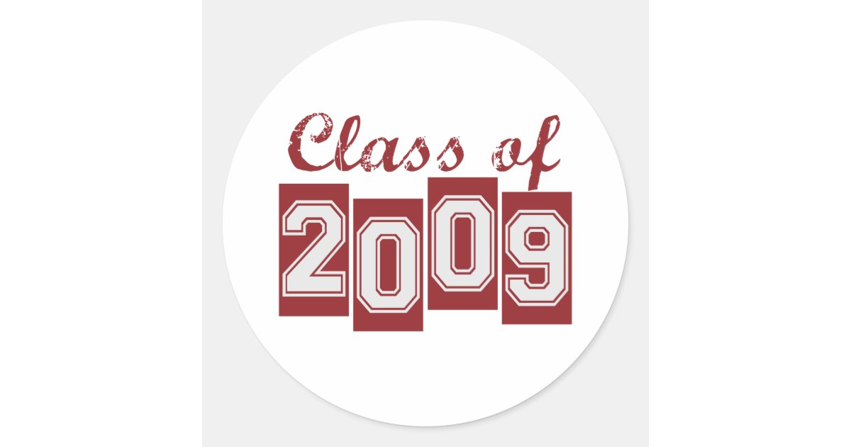 Graduate Class of 2009 Classic Round Sticker | Zazzle