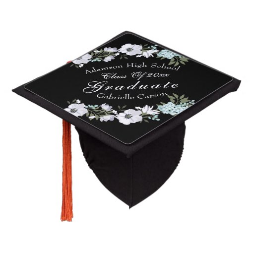 "Graduate" Class Of 20xx" Graduation Cap Topper | Zazzle