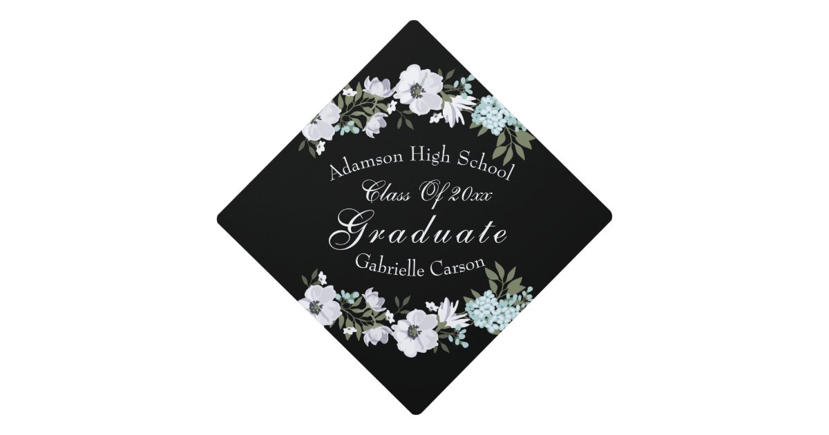 "Graduate" Class Of 20xx" Graduation Cap Topper | Zazzle