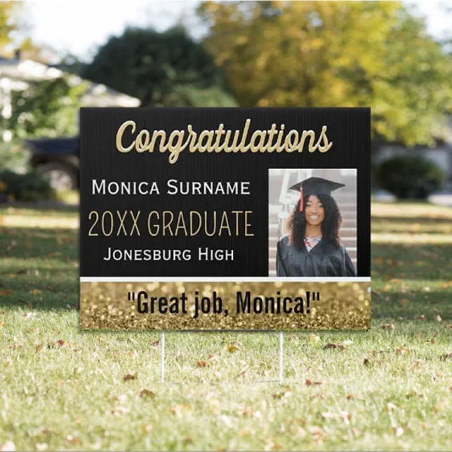 Graduate Congrats! Special graduation Yard Sign | Zazzle
