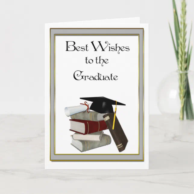 Graduate Congratulations Black Cap Card | Zazzle