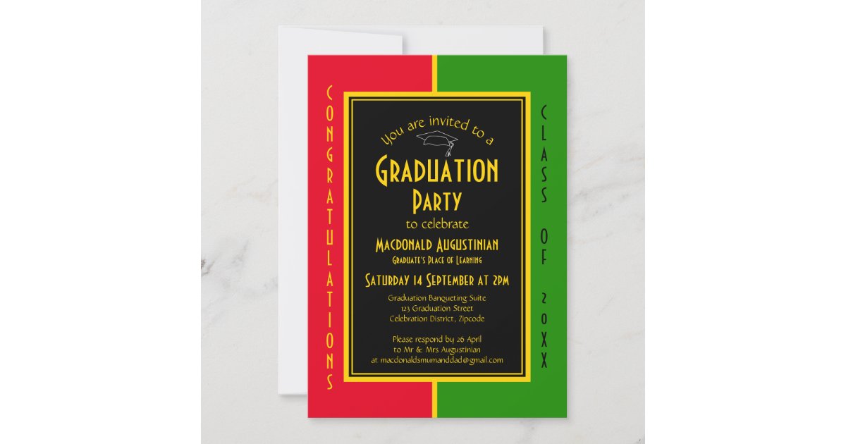Graduate CONGRATULATIONS Ethnic Graduation Invitation | Zazzle