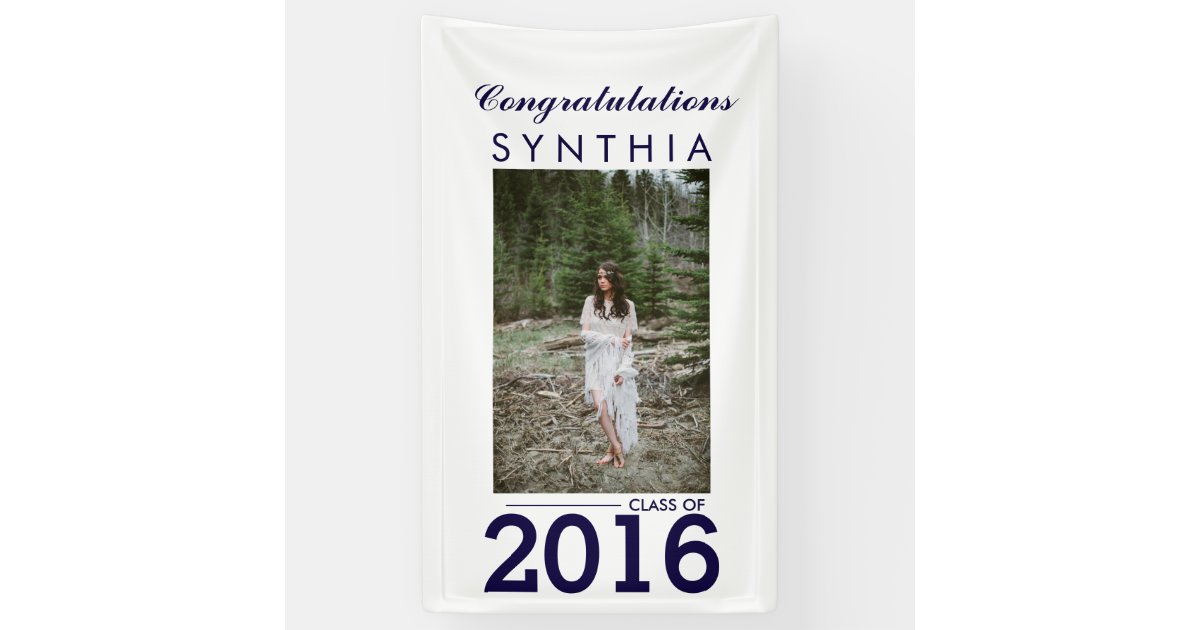 Graduate Congratulations Photo Yard Sign | Zazzle