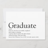 Graduate Definition Graduation Party 4 Photo Invitation | Zazzle