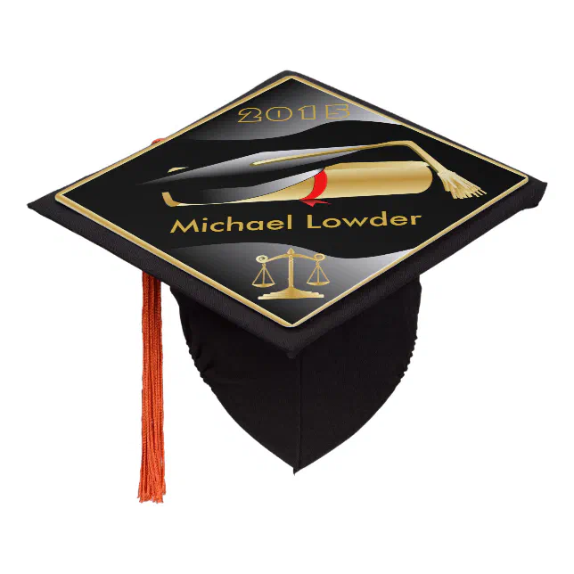 Graduate | Diy Year | Law School Graduation Cap Topper | Zazzle