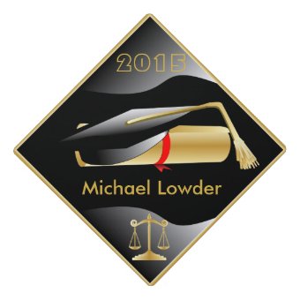 Graduate | Diy Year | Law School Graduation Cap Topper | Zazzle